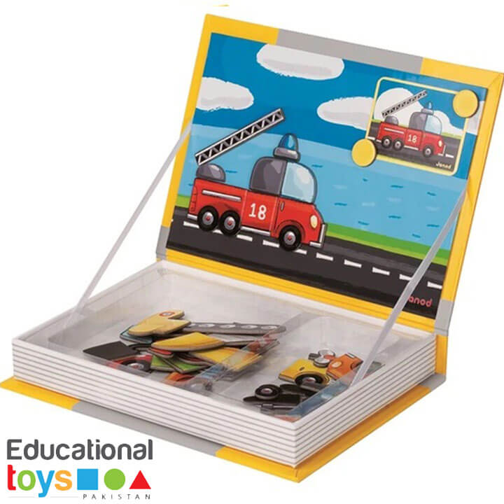 Buy Magnetic Puzzle Book - Vehicles Online - Educational Toys Pakistan