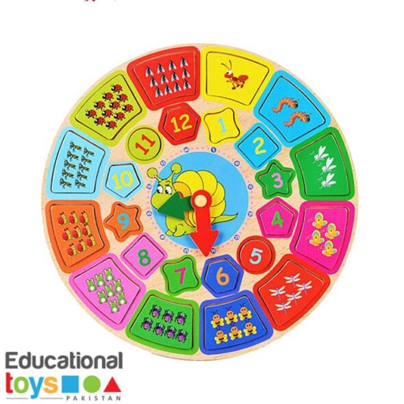 Buy Wooden Multifunctional Learning Clock Puzzle Online - Educational ...