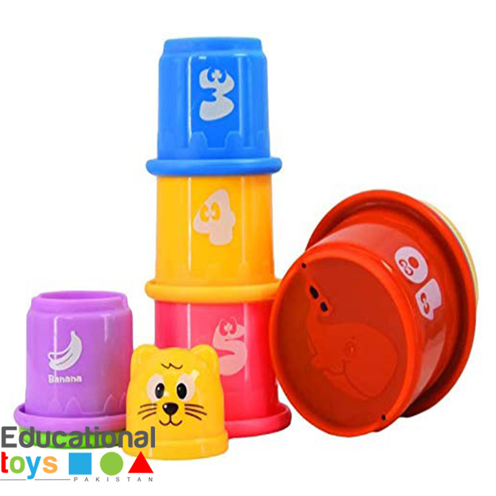 Buy Colorful Stacking Cups with Numbers and Fruit Names Online ...