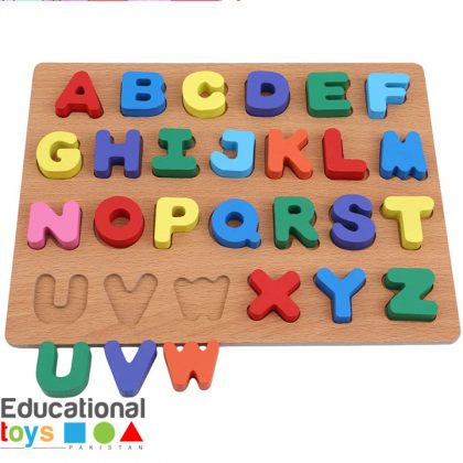 Buy Chunky Small ABC Wooden Puzzle Online - Educational Toys Pakistan
