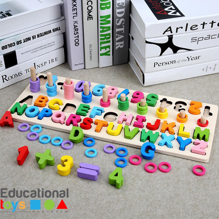 Buy Letter and Number Matching Board (Wooden) Online - Educational Toys ...