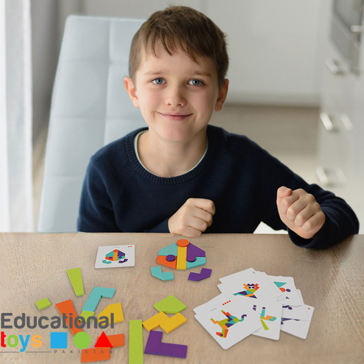 Buy Colorful Wooden Block Buddies Online - Educational Toys Pakistan