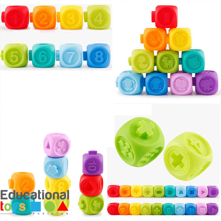 Buy Colorful Soft Baby Blocks Online - Educational Toys Pakistan