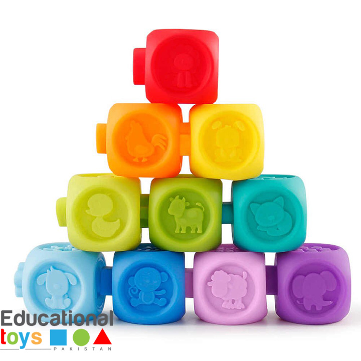 Buy Colorful Soft Baby Blocks Online - Educational Toys Pakistan