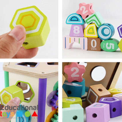 Buy Wooden Shape Sorter Puzzle Box Online - Educational Toys Pakistan