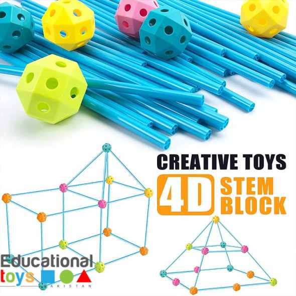 Buy DIY Creative Building Forts - 128 pieces Online - Educational Toys ...