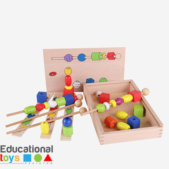 Buy Sequence Puzzle Beaded Box (Wooden) Online - Educational Toys Pakistan