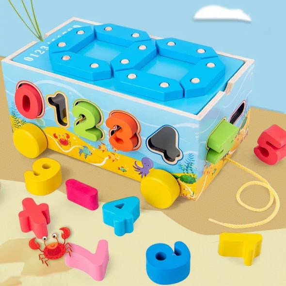 Buy Digital & Shapes Sorting Car Online - Educational Toys Pakistan