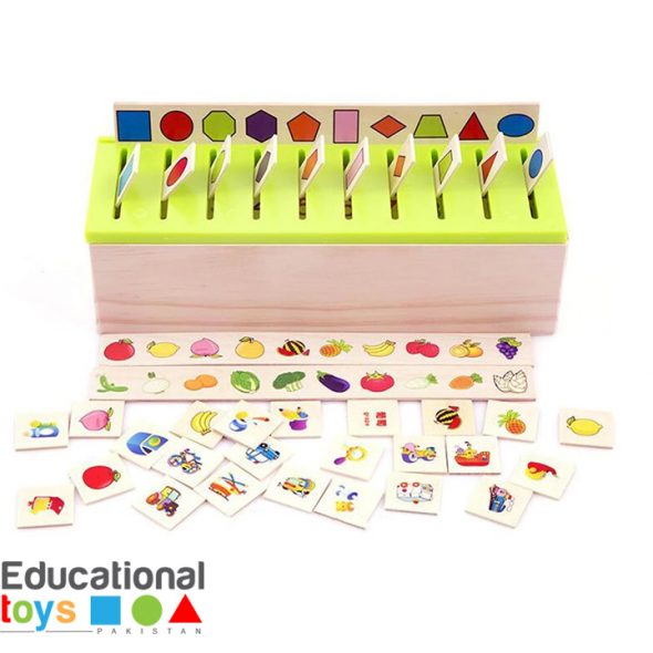 Buy Wooden Knowledge Classification Box Online - Educational Toys Pakistan