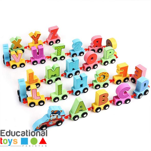 Buy Wooden Alphabet Train (A-Z) - 27 Pieces Online - Educational Toys ...