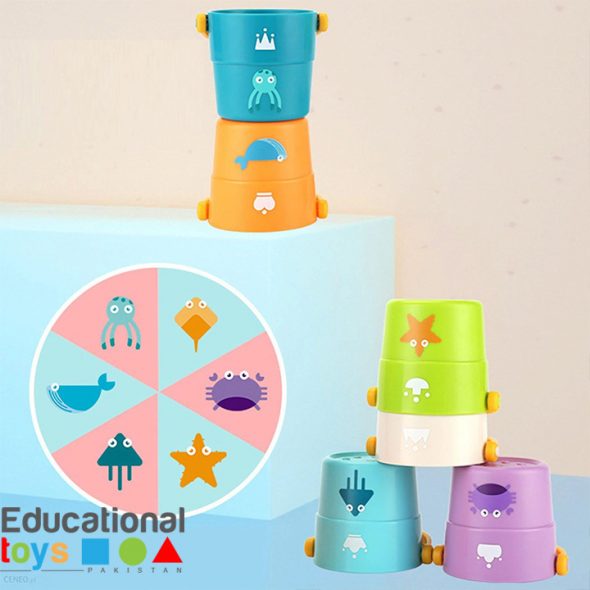 Buy Stack & Pour Buckets - Baby Bath Toy (6 Pieces) Online ...