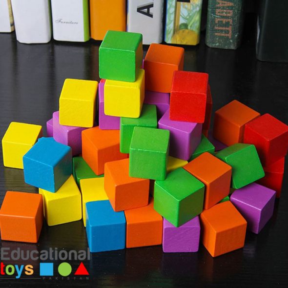 Buy Wooden Building Blocks - 100 pieces Online - Educational Toys Pakistan