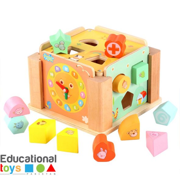 Buy Colourful Wooden Intelligence Box Online - Educational Toys Pakistan