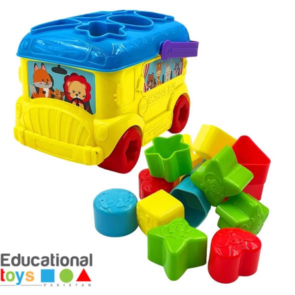 Buy Shape Sorting School Bus Online - Educational Toys Pakistan