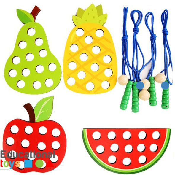 Buy Fruit Threading Set (4 Pieces) Online - Educational Toys Pakistan