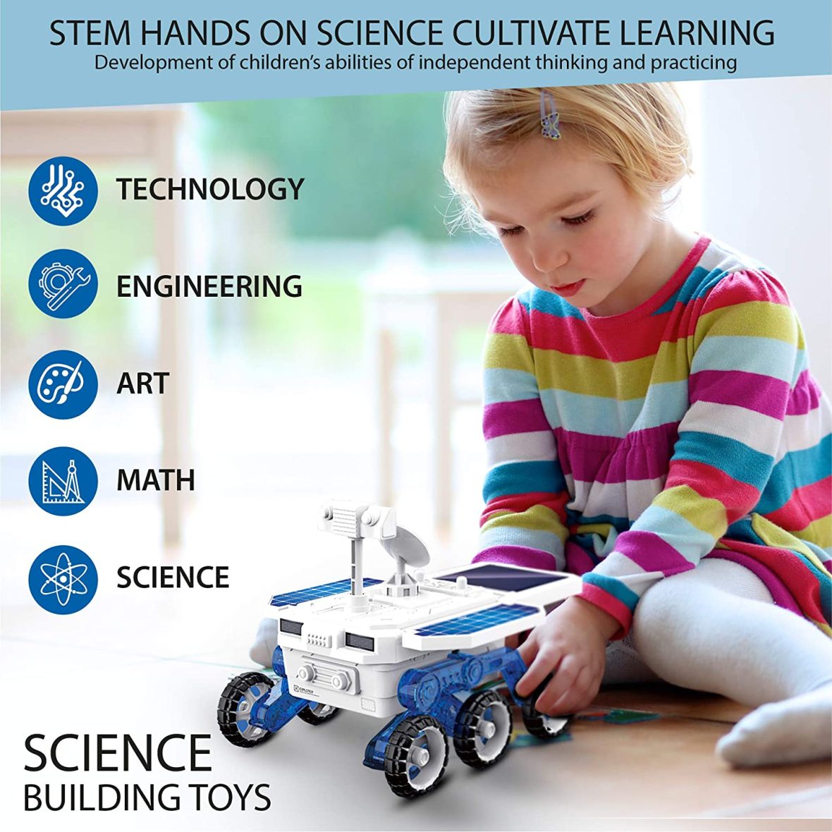 Buy DIY Solar Mars Exploration Car Online - Educational Toys Pakistan