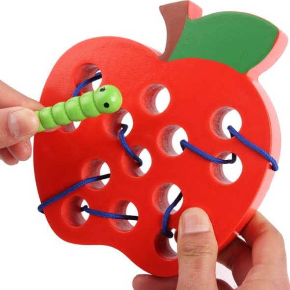 Buy Wooden Lacing/ Threading Toy Online - Educational Toys Pakistan