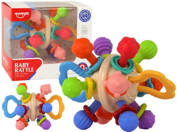 Buy Huanger Teething and Sensory Rattle Toy Online - Educational Toys ...
