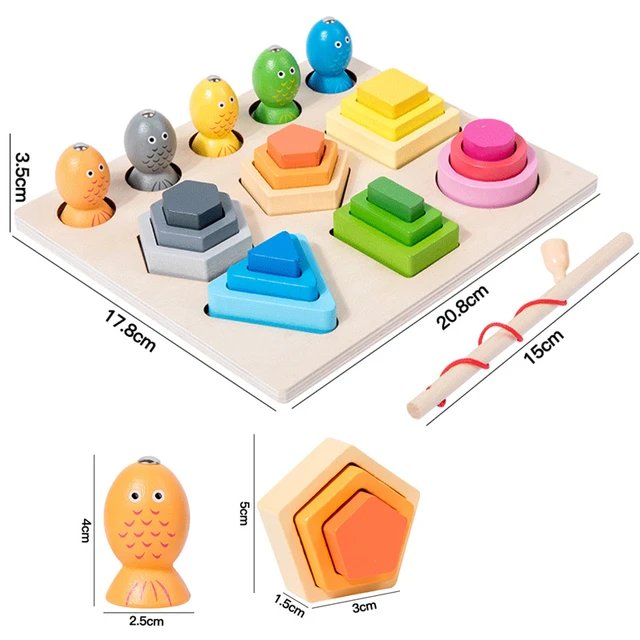 Buy Wooden Shape Sorter and Fishing Board Online - Educational Toys ...