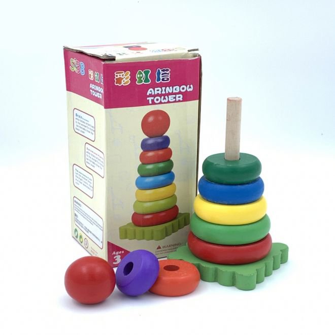 Buy Wooden Ring Tower Online - Educational Toys Pakistan