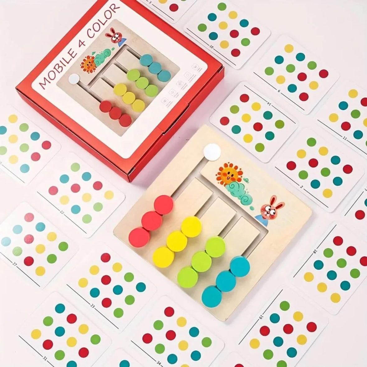 Buy Wooden 4 Colour Logic Game - Small Online - Educational Toys Pakistan