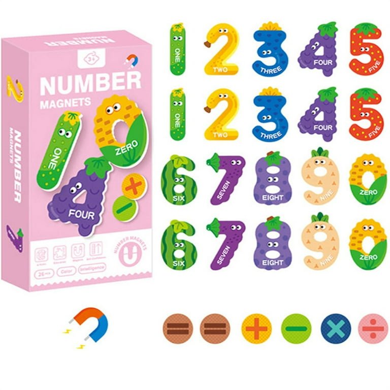 Buy Magnetic Numbers - 26 Pieces Online - Educational Toys Pakistan