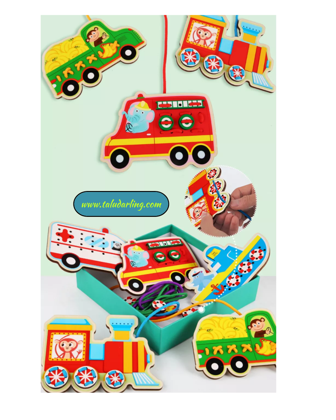 Buy Vehicle Threading Toy Online - Educational Toys Pakistan