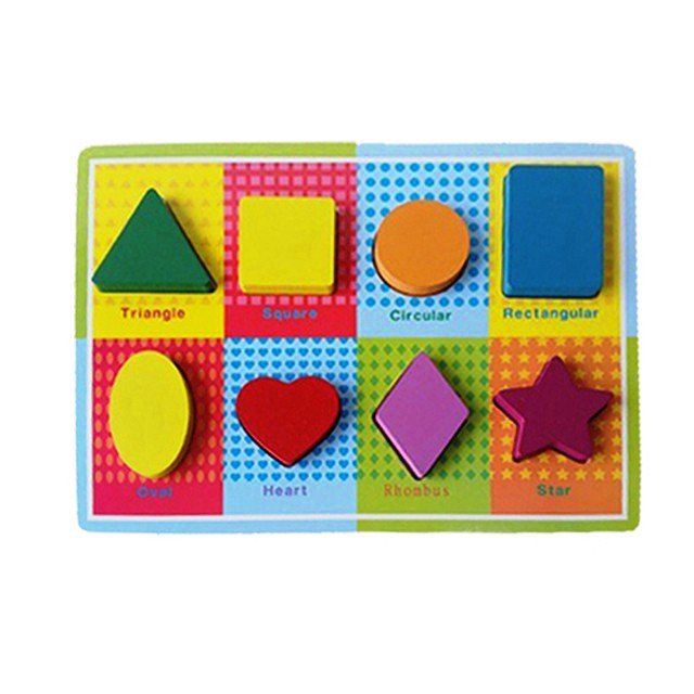 Buy Chunky Wooden Shape Puzzle Board Online - Educational Toys Pakistan