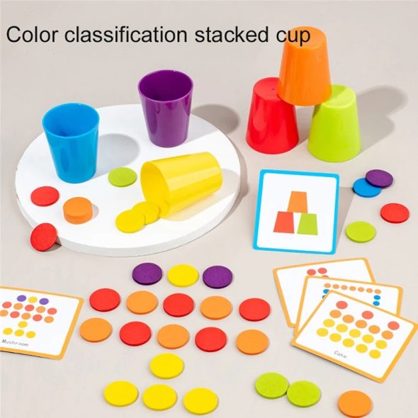 Buy Colour Classification Stacking Cup Game - Pattern Matching Online ...