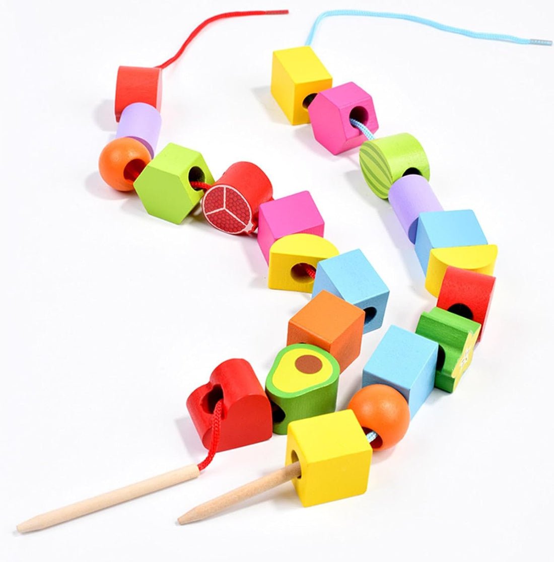 Buy 5 Column Sequencing Puzzle with Lacing (Wooden) Online ...